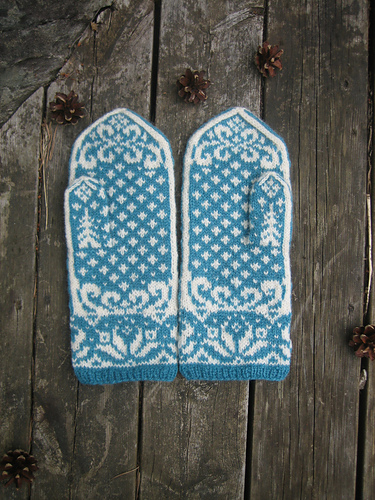 Ravelry: Frosted Windows Mittens pattern by Elena Maltseva