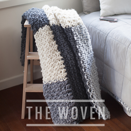 Ravelry: Mega Cabin Blanket pattern by The Woven Co