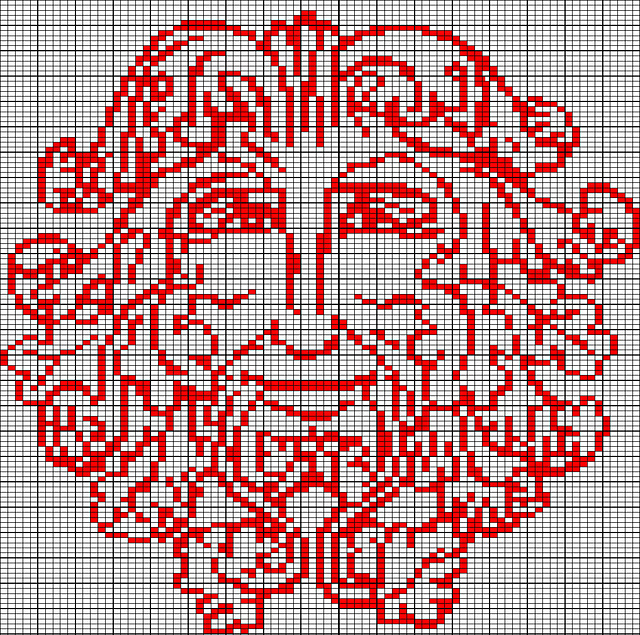 Ravelry: Tweaked Green Man Chart pattern by Mizz Adamz