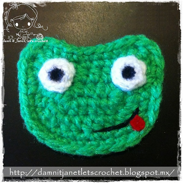 Ravelry: Frog Appliqué pattern by Janet Carrillo