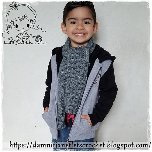 Ravelry: Easy Crochet Knit-Like Scarf pattern by Janet Carrillo