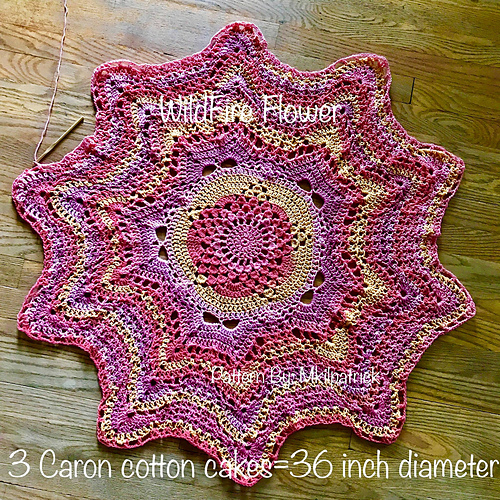 Ravelry: Wildfire Flower pattern by M. Kilpatrick