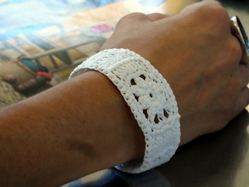 Ravelry: Flower Cuff pattern by Marcia Young