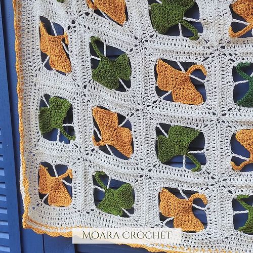 Ravelry: Ginkgo Blanket pattern by Roseanna Murray