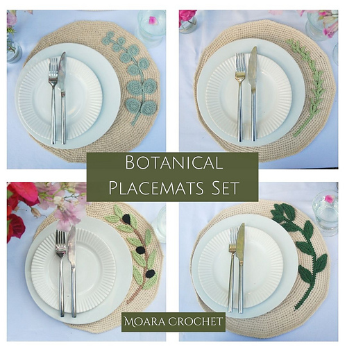 Ravelry: Botanical Placemats pattern by Roseanna Murray
