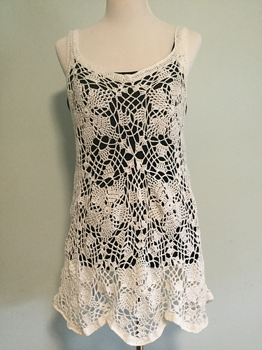Ravelry: Floral Lace Tunic Tank Top pattern by Kristen Stein