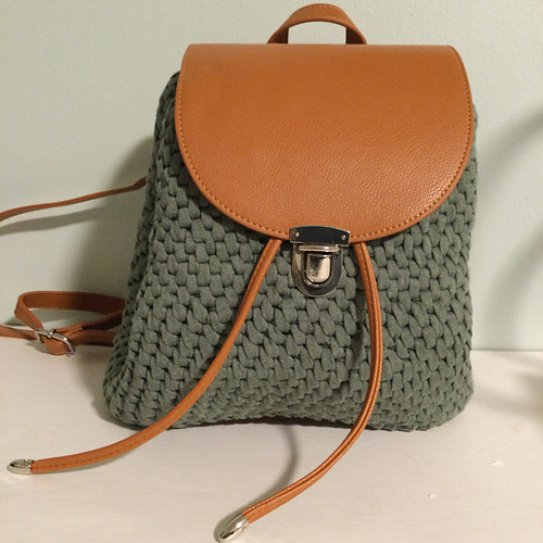 Ravelry: Boho Ribbon Weave Backpack pattern by Kristen Stein