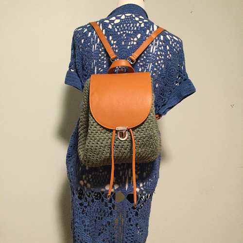 Ravelry: Boho Ribbon Weave Backpack pattern by Kristen Stein