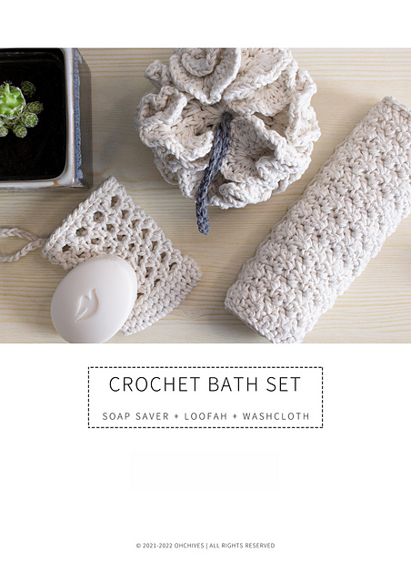 Ravelry: Crochet Bath Set pattern by Maria Divina Santiago