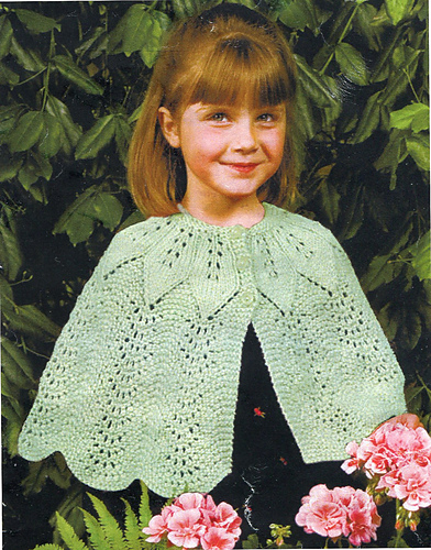 Ravelry: Feather And Fan Cape pattern by Jeannine LaRoche