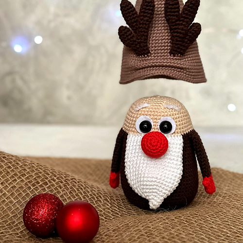 Ravelry: Gnome Rudolph pattern by Shvetsova Olga