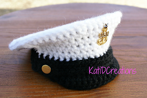 Ravelry: Military Inspired Crochet Hat 0-3 months pattern by Kati Donahue