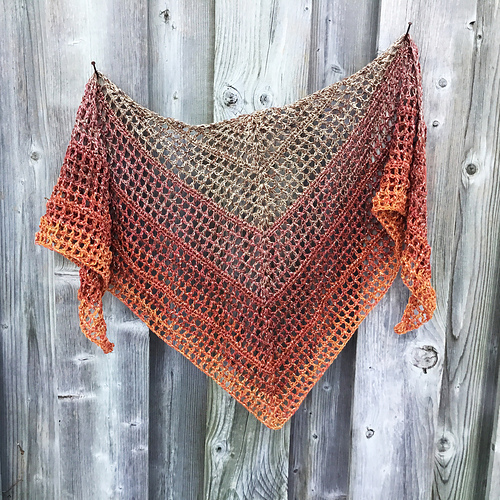 Ravelry: Simple Cozy Triangle Shawl pattern by Tearsa Thomas