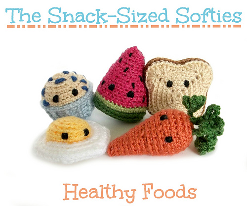 Ravelry: Snack-Sized Softies: Healthy Foods - patterns