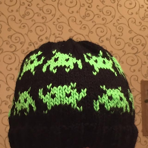 Ravelry: Space Invaders Hat pattern by Emily Dormier