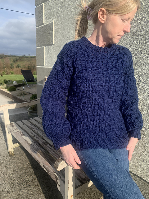 Ravelry: Basket Weave Sweater pattern by James Cummins