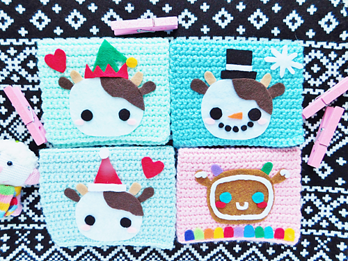 Ravelry: Crocheted Christmas Cards pattern by Mooeyandfriends