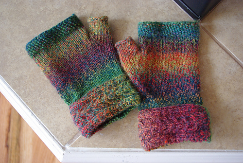 Ravelry: Fingerless Mitts for Zane pattern by Adriana Caldwell