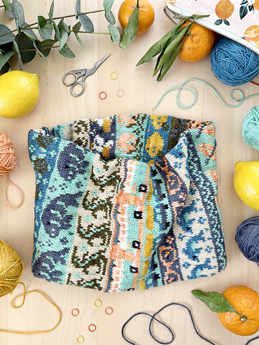 Ravelry: Tropical Doodle (Infinity) pattern by Jamie Lomax