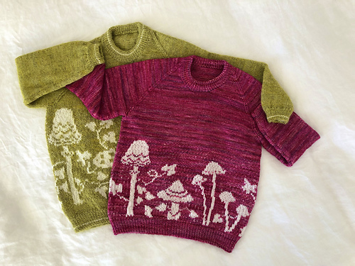 Ravelry: Toadstool Time Sweater pattern by Mrs Rose Designs