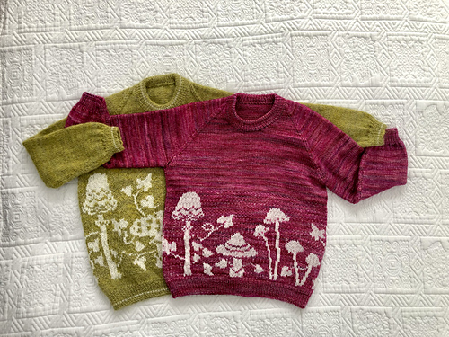 Ravelry: Toadstool Time Sweater pattern by Mrs Rose Designs