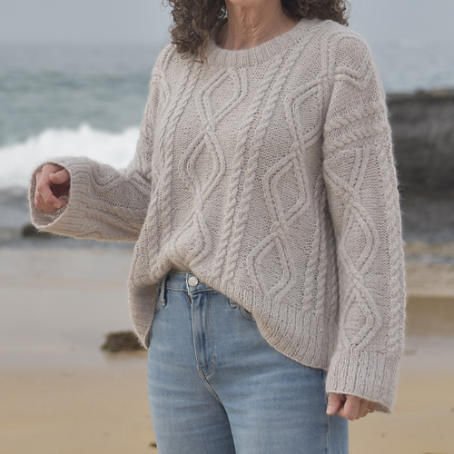 Ravelry: Coast Cable Sweater pattern by Mrs Rose Designs
