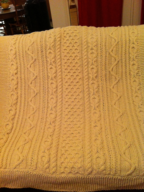 Ravelry: Aran Afghan pattern by Cyril Cullen