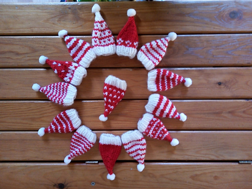 Ravelry: Mini Santa Hat & Elf Hat ~ for Ferrero Rocher pattern by ...