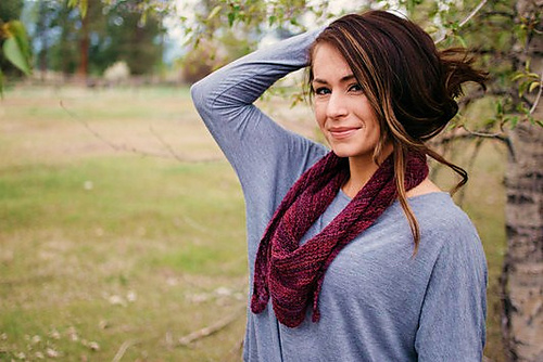 Ravelry: Split Crescent Scarf pattern by Diana McKay