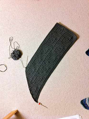 Ravelry: Greek Key Lace Scarf pattern by Jay Petersen