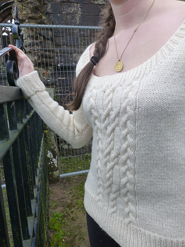 Ravelry: Modern Cable Sweater pattern by Munro Sisters3