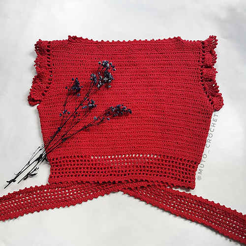 Ravelry: Karolyn Open Back Top pattern by Janet Onome