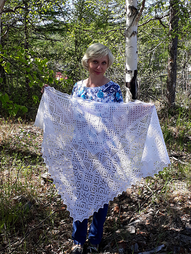 Ravelry: White Snow triangle pattern by Svetlаnа Loginovа
