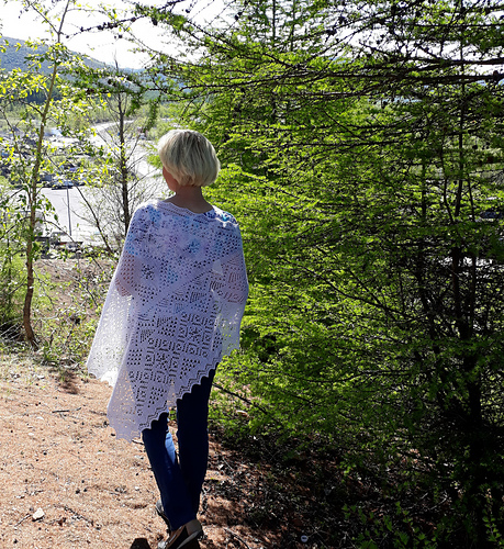 Ravelry: White Snow triangle pattern by Svetlаnа Loginovа