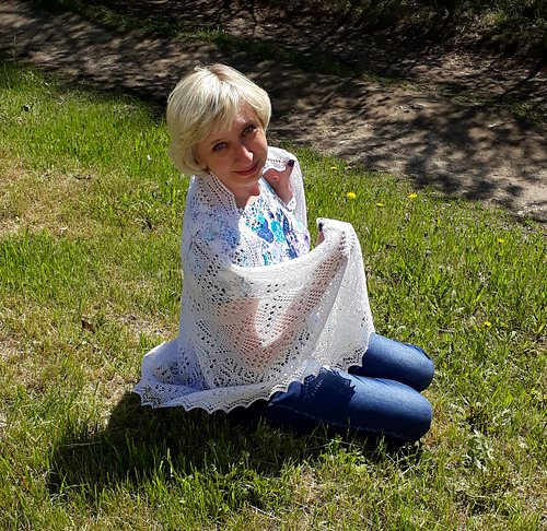 Ravelry: White Snow triangle pattern by Svetlаnа Loginovа