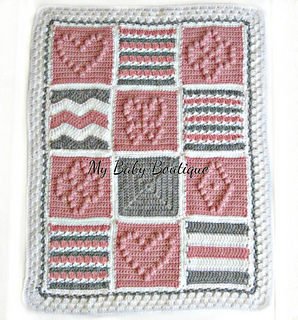 Ravelry: Girly Patchwork Baby Blanket pattern by Cadence Reimer