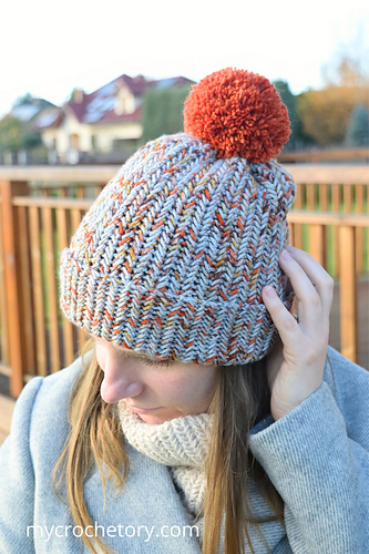 Ravelry: Siri Herringbone Hat pattern by Sylwia Kawczyńska