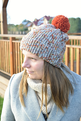 Ravelry: Siri Herringbone Hat pattern by Sylwia Kawczyńska