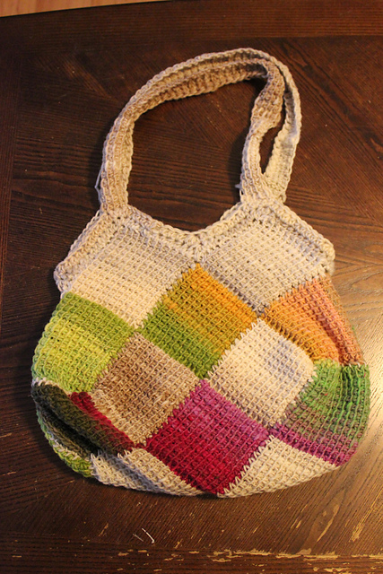 Ravelry: Mycenia's Tunisian Entrelac Bag