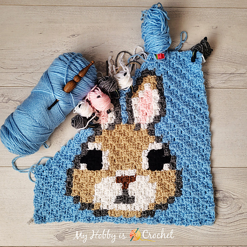 Ravelry: Rabbit C2C Square pattern by Kinga Erdem