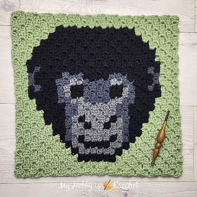 Ravelry: Gorilla C2C Square pattern by Kinga Erdem