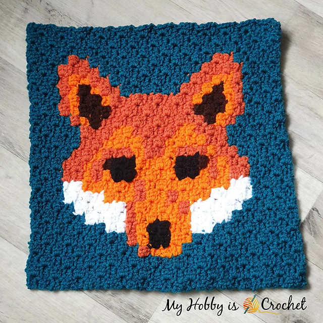 Ravelry: Lava Fox C2C Square pattern by Kinga Erdem