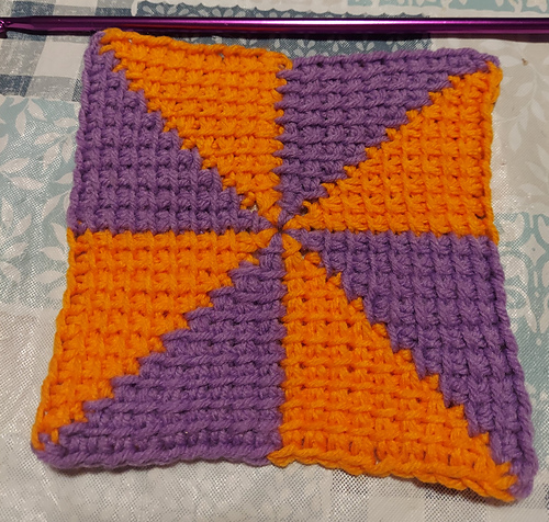 Ravelry: Tunisian Sampler Blanket CAL (25 squares) pattern by Arunima Goel