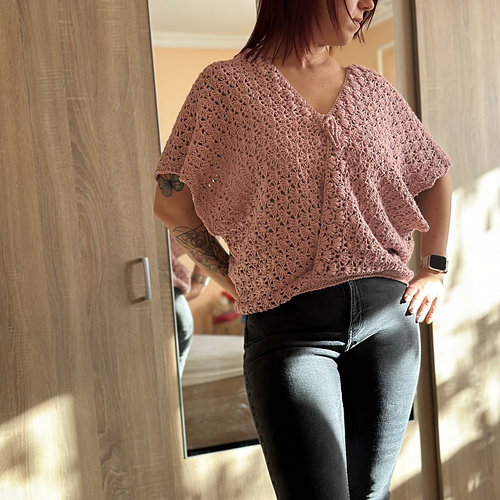 Ravelry: Blooming Thistle Top pattern by K.A.M.E. Crochet