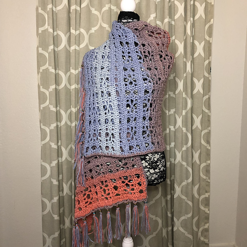 Ravelry: Chloe Boho Wrap pattern by Marsha Sparks