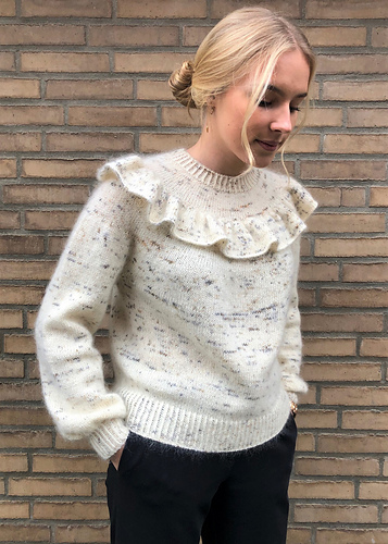 Ravelry: FRILL ME RIB SWEATER pattern by NORgardknitters