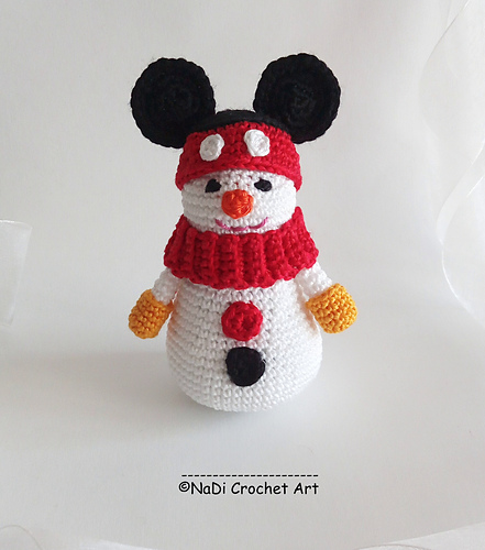 Ravelry: Mickey Mouse Snowman pattern by Nadi Steiner