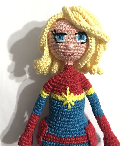 Ravelry: Captain Marvel Doll pattern by Nada Fatouh