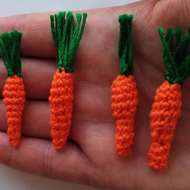 Ravelry: Miniature carrot pattern by Nadia Perepelitsa