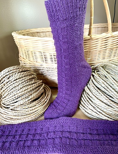 Ravelry: Rope Bridges Sock pattern by Nanette Anderson